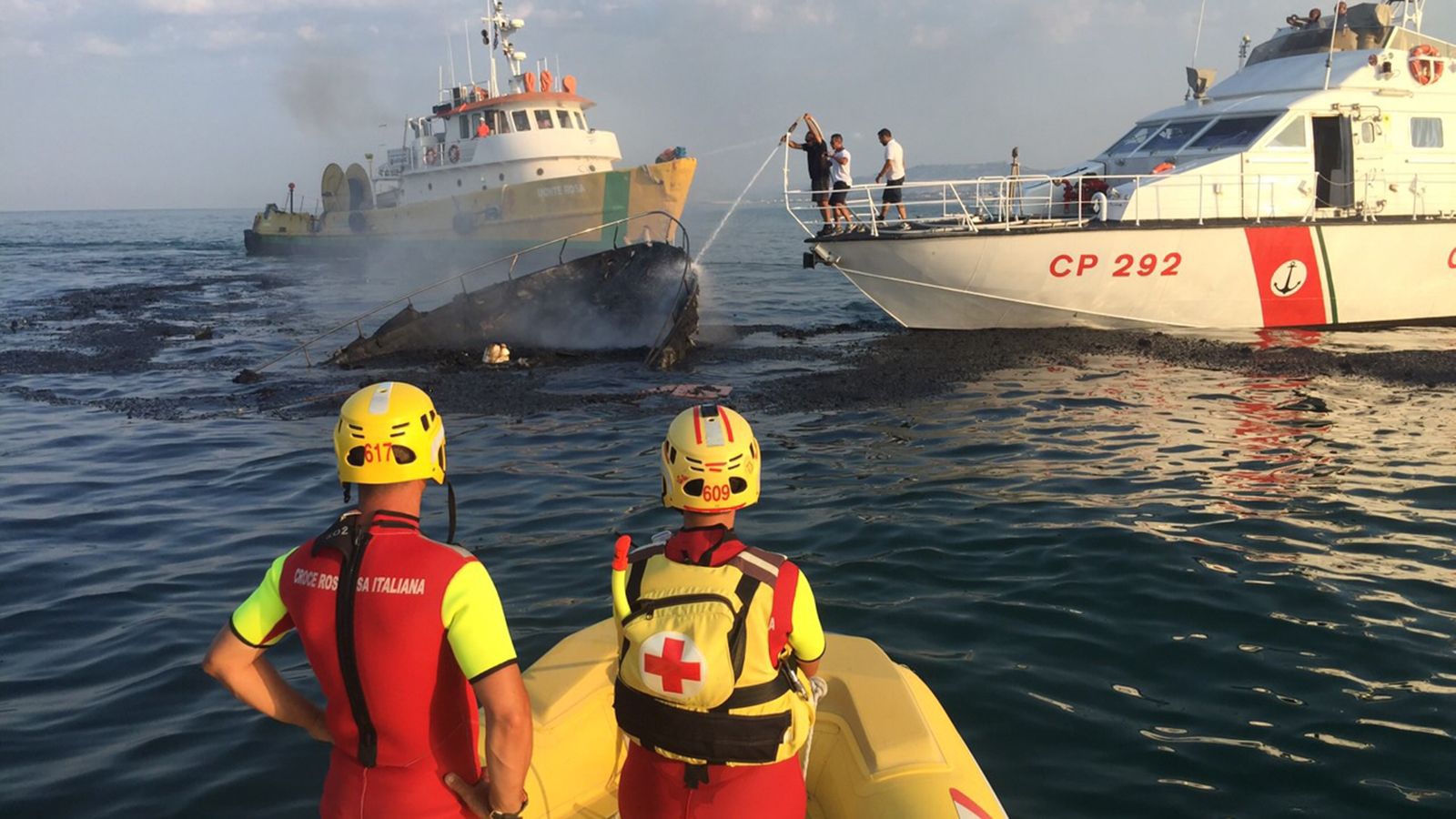 Salvage attempts fail on yacht Larissa destroyed by fire in Italy
